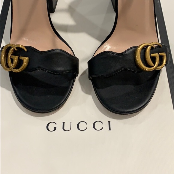 Gucci | Shoes | Gucci Marmont Sandal Heel | Poshmark